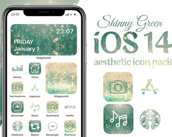IOS 14 Dark Mode Theme Aesthetic App Icon Pack for Iphone | Etsy