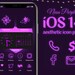 IOS 14 Neon Purple Theme Aesthetic App Icon Pack for Iphone - Etsy