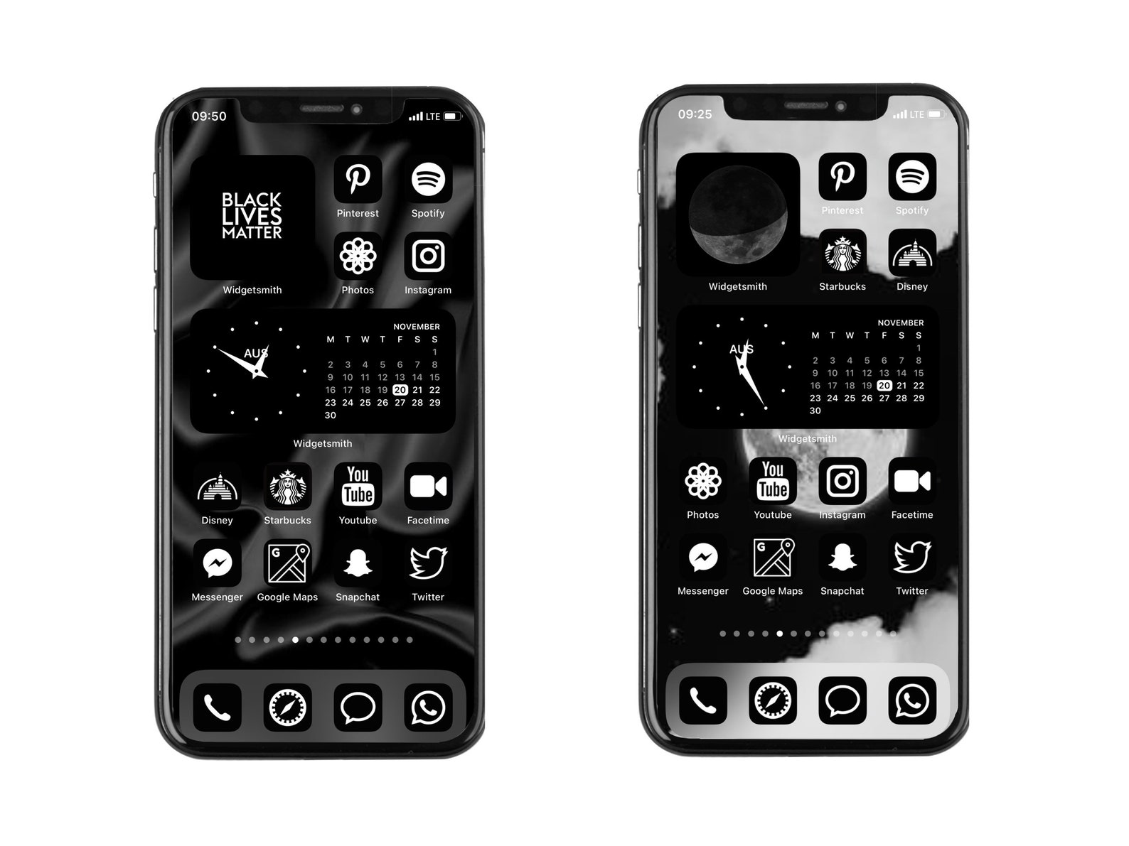 IOS 14 Dark Mode Theme Aesthetic App Icon Pack for Iphone - Etsy