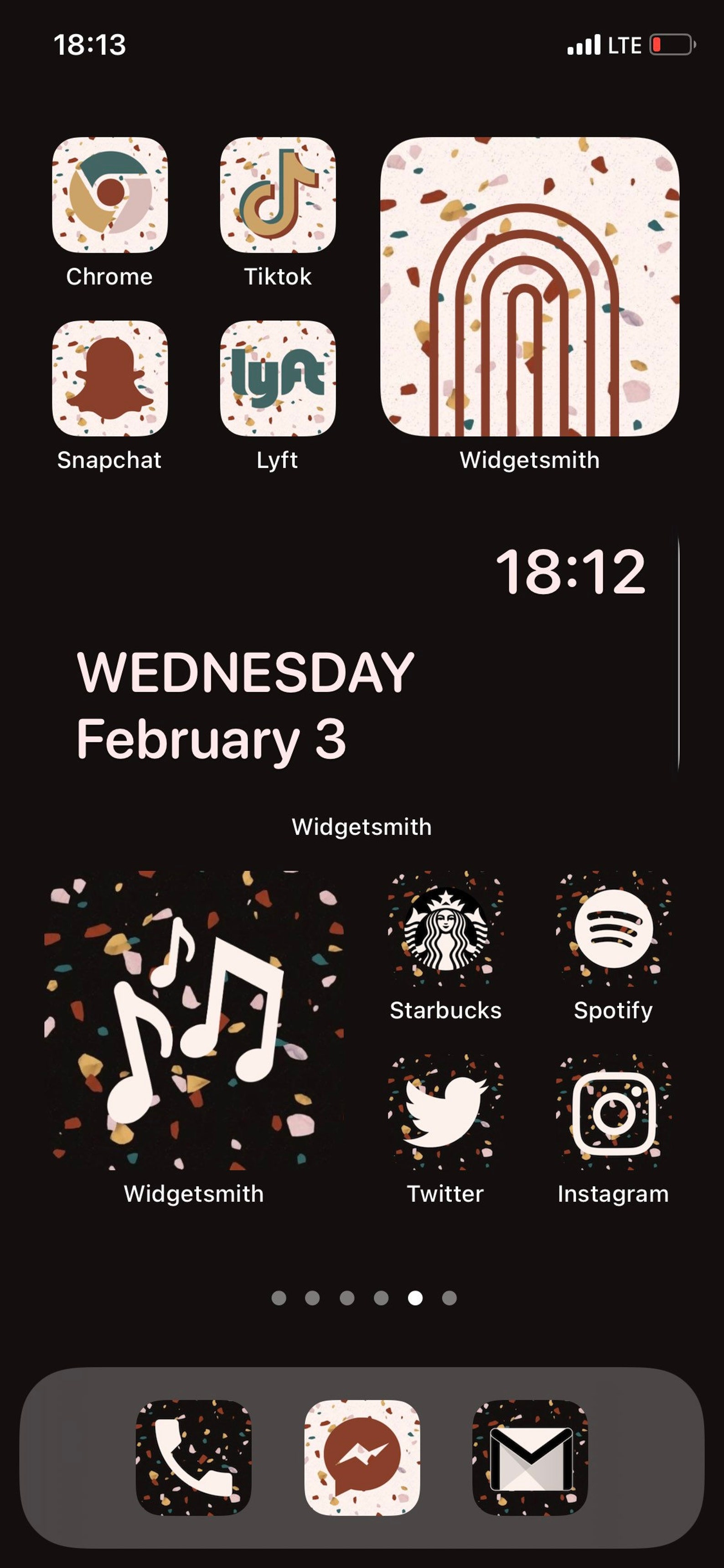 IOS 14 Terrazzo Marble Aesthetic Apps Colorful Marble Theme | Etsy