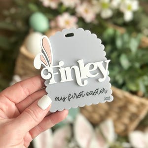 My First Easter Tag, Easter Basket Tag, Custom Easter Tag, Personalized ...