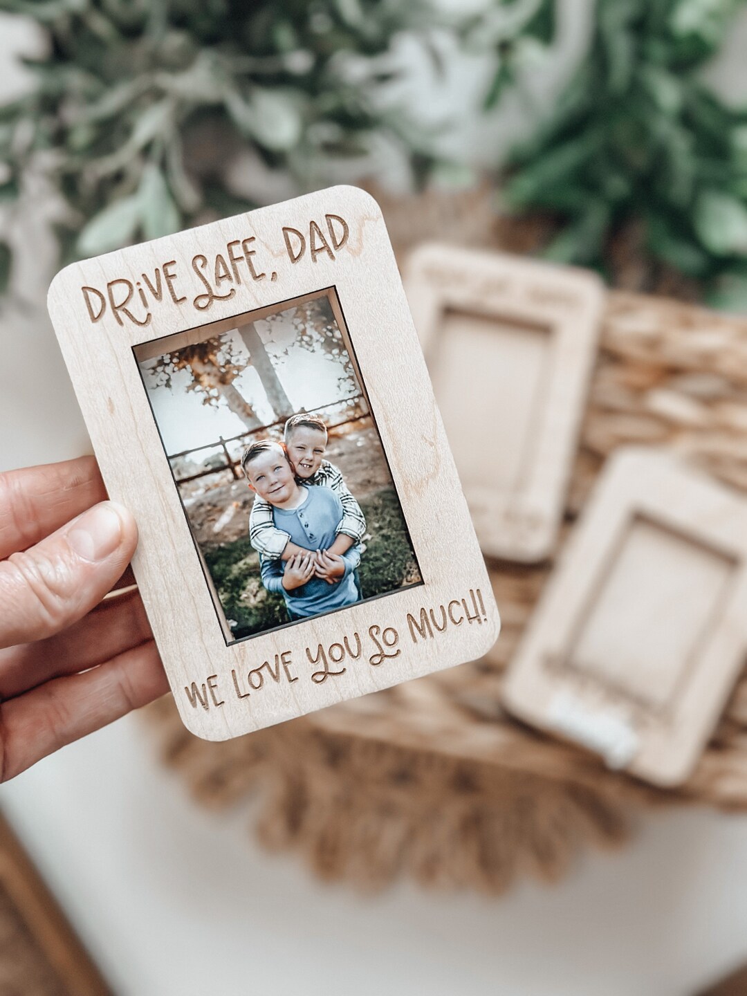 Drive Safe Dad Picture Frame, Custom Message, Personalized Frame, Gift ...
