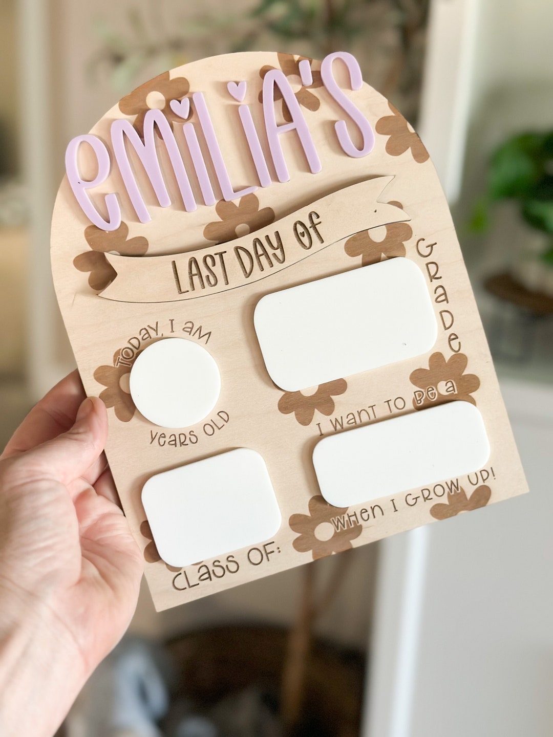 Flower First/last Day of School Sign, Daisy Back to School Sign - Etsy