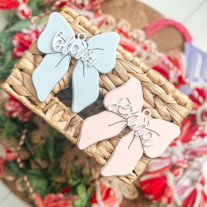 Bow Valentine Tags, Girly, Cute, Basket Tags, Valentines, Kids, Love ...