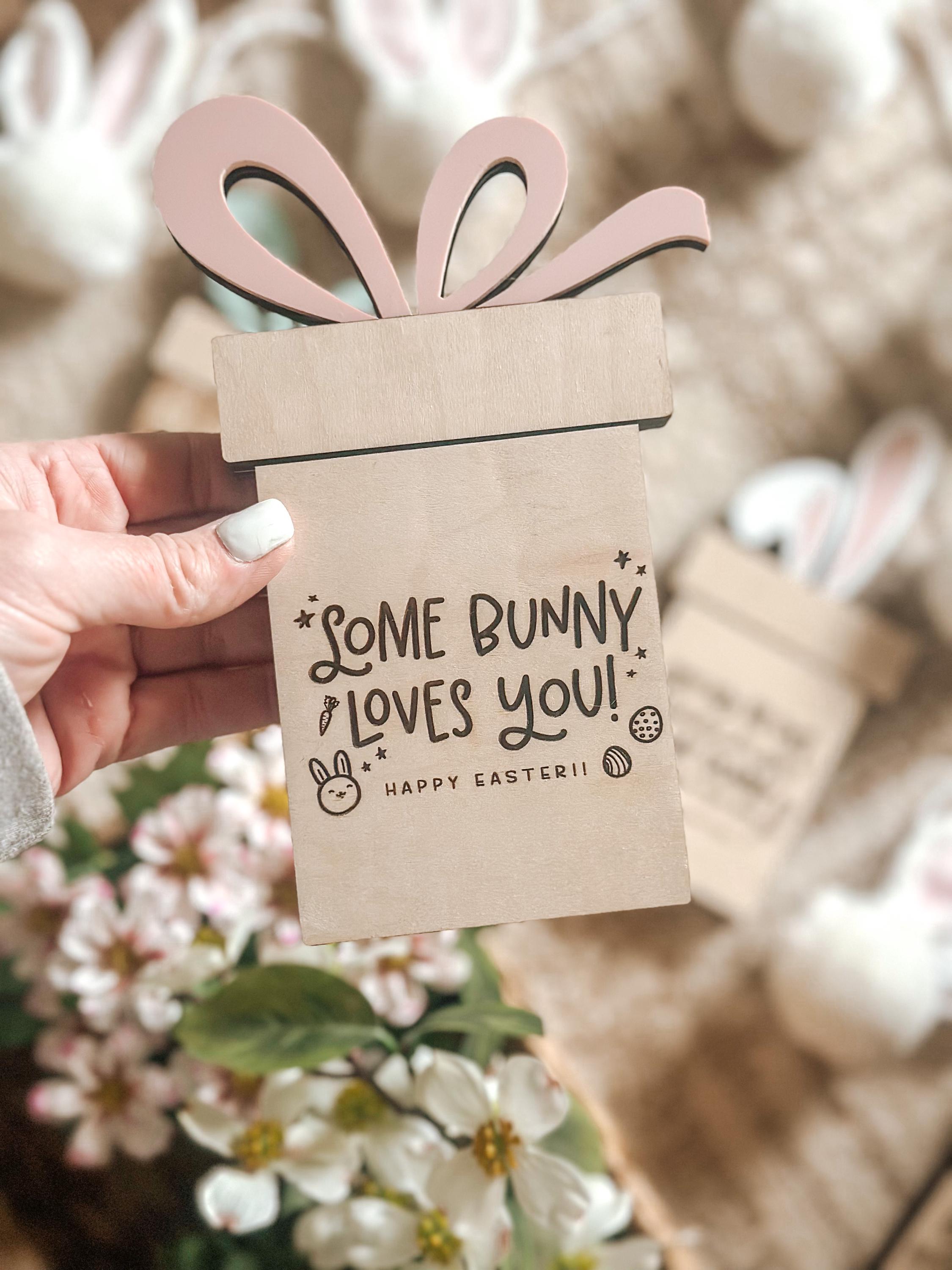 Easter Gift Card Holder, Teacher Gift, Bunny Money, Happy Easter, Gift ...