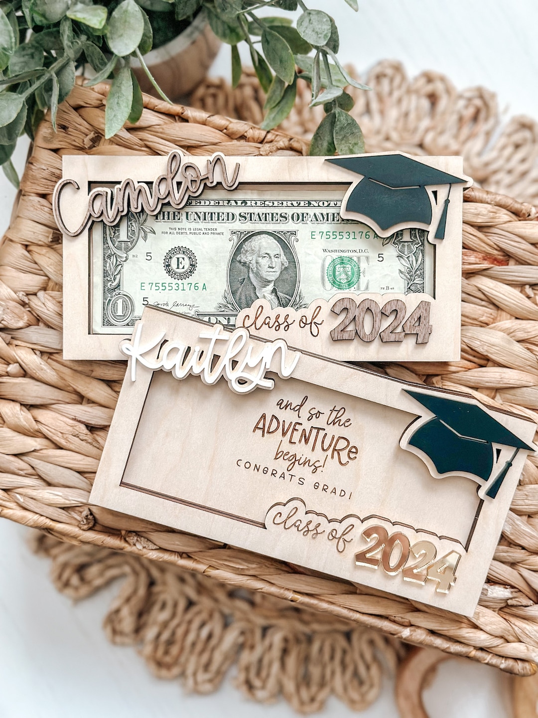 Grad Money Holder, Grad Gift, Personalized Grad Gift, Class of 2025 ...