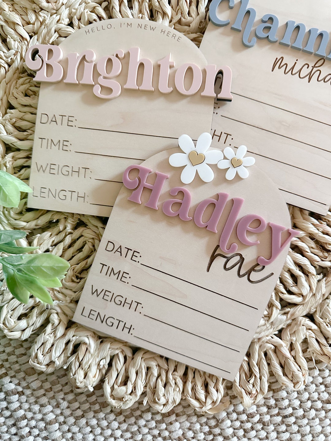 Baby Birth Stats Board, Baby Name Announcement, Birth Announcement ...