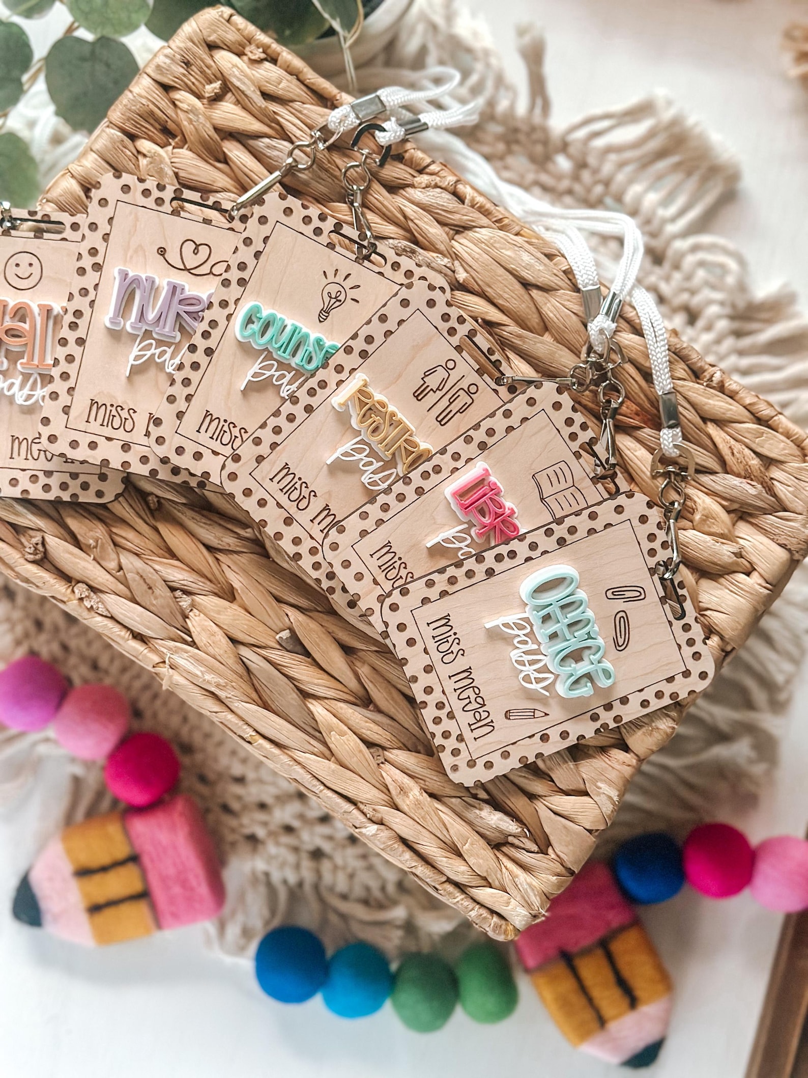 Hall Pass, Teacher, Classroom, Cute, Supplies, Wooden Passes ...