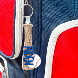 Baseball Bag Tag, Softball Bag Tag, Baseball Keychain, Softball ...