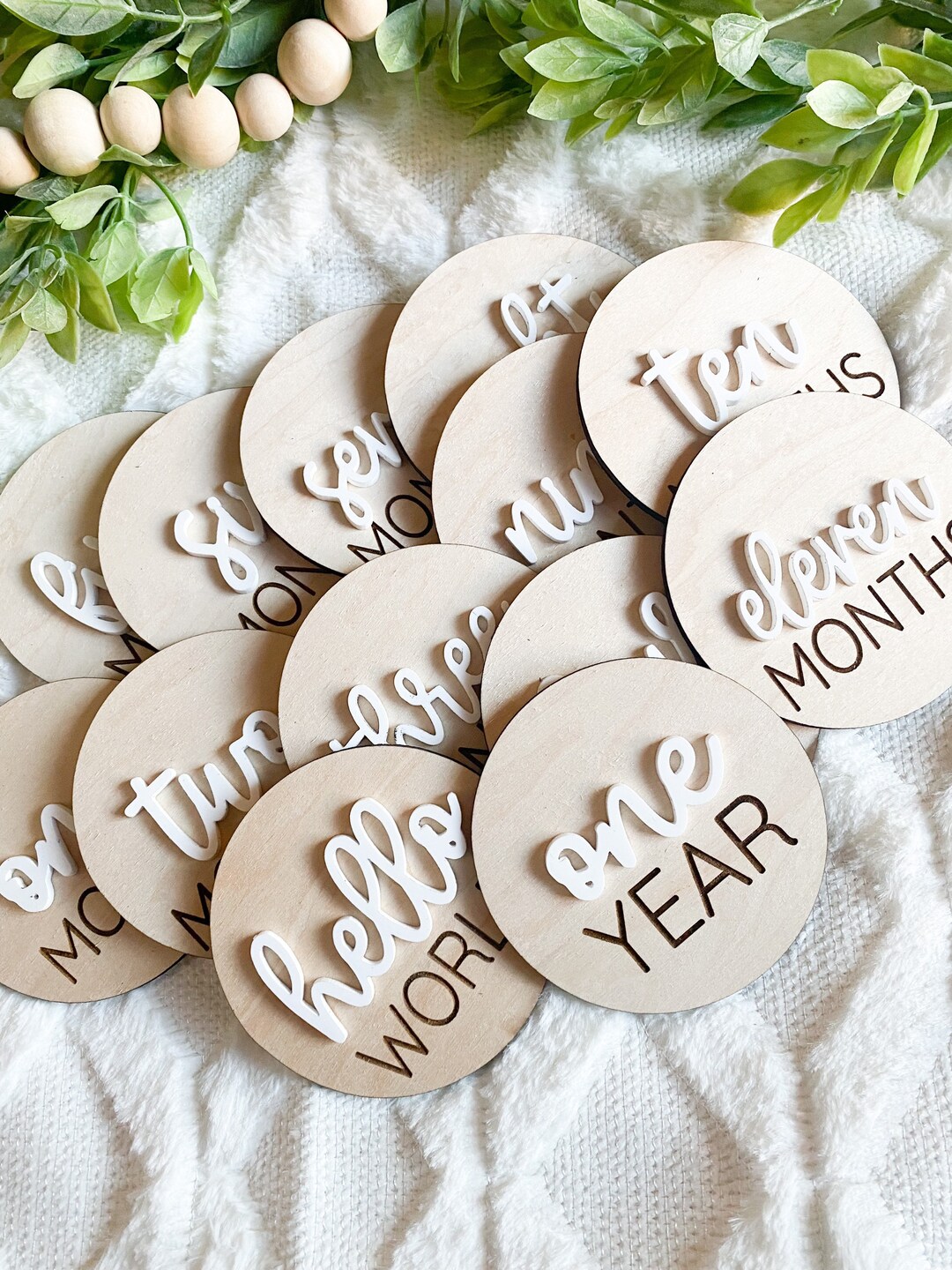Ready to Ship - Baby Milestones/acrylic Milestone for Baby - Etsy