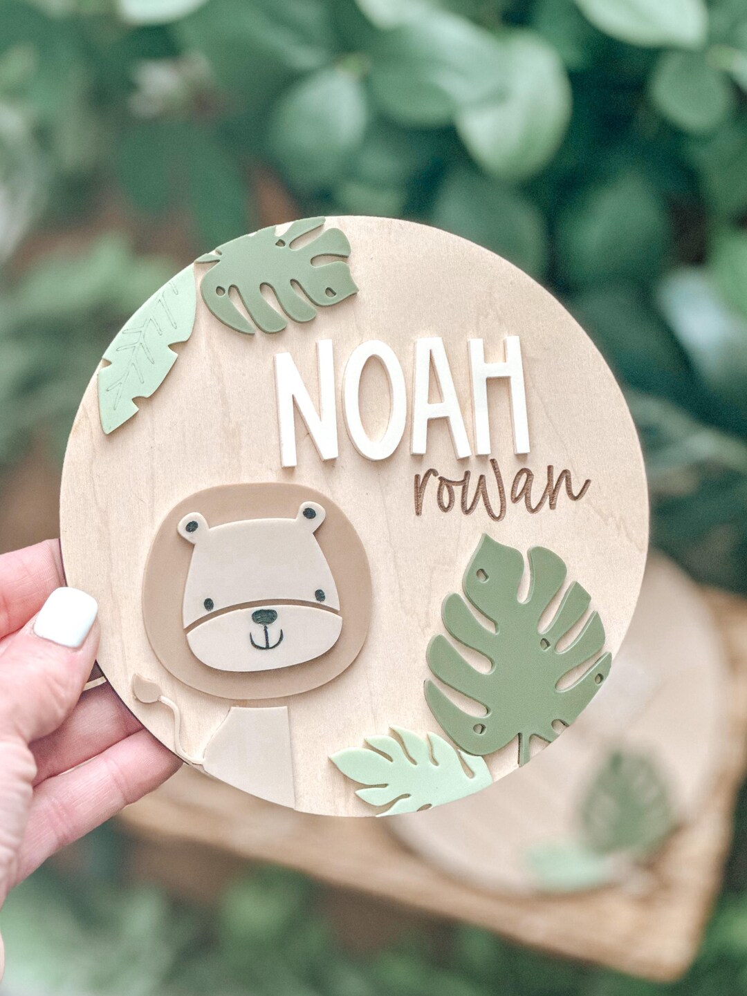 Baby Birth Stats Board, Jungle Baby Name Announcement, Birth ...