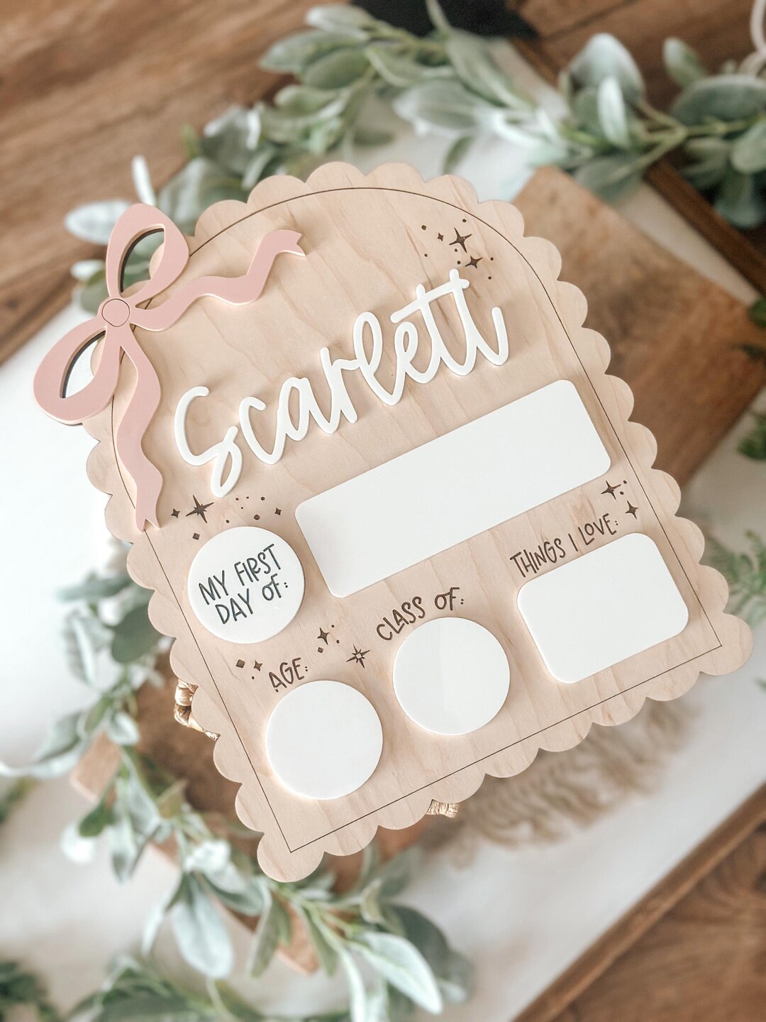 Bow, First/last Day of School Sign, Back to School, Photo Prop, Cute ...