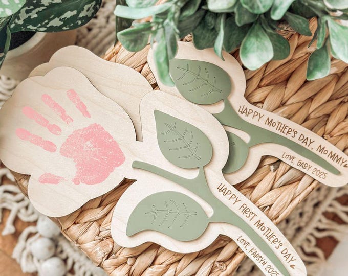 Flower Handprint, Craft, Mother's Day, Keepsake, Children, Kid's Craft ...