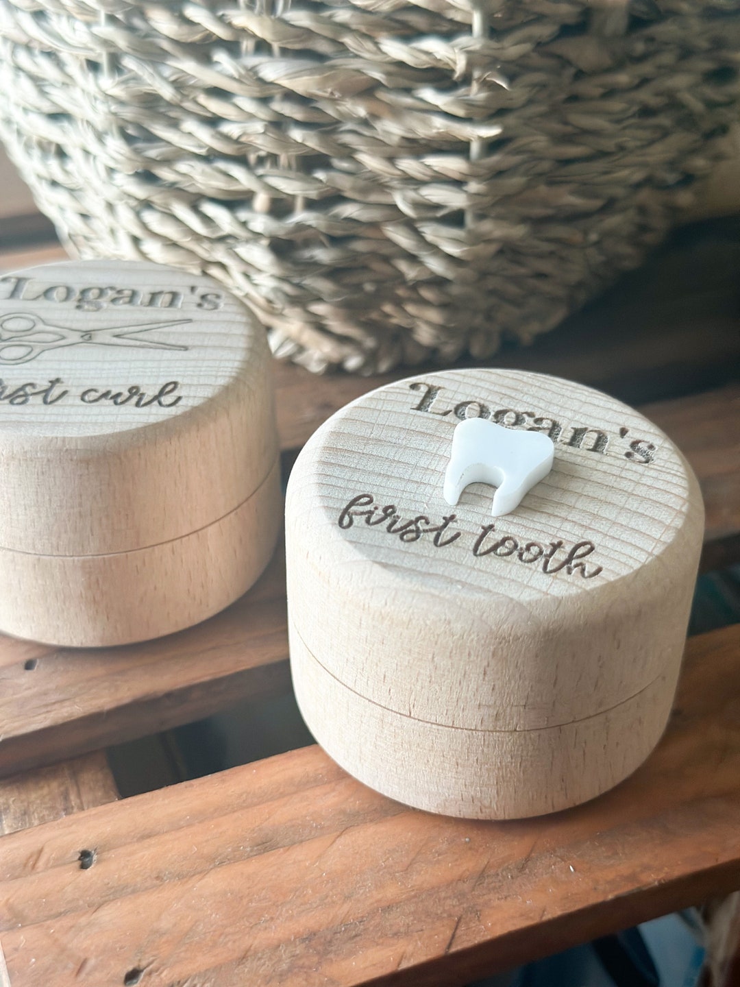 Baby's First Tooth Jar, Baby's First Hair Cut, Keepsake Jars - Etsy