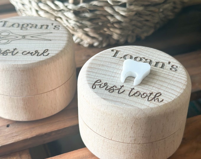 Baby's First Tooth Jar, Baby's First Hair Cut, Keepsake Jars - Etsy
