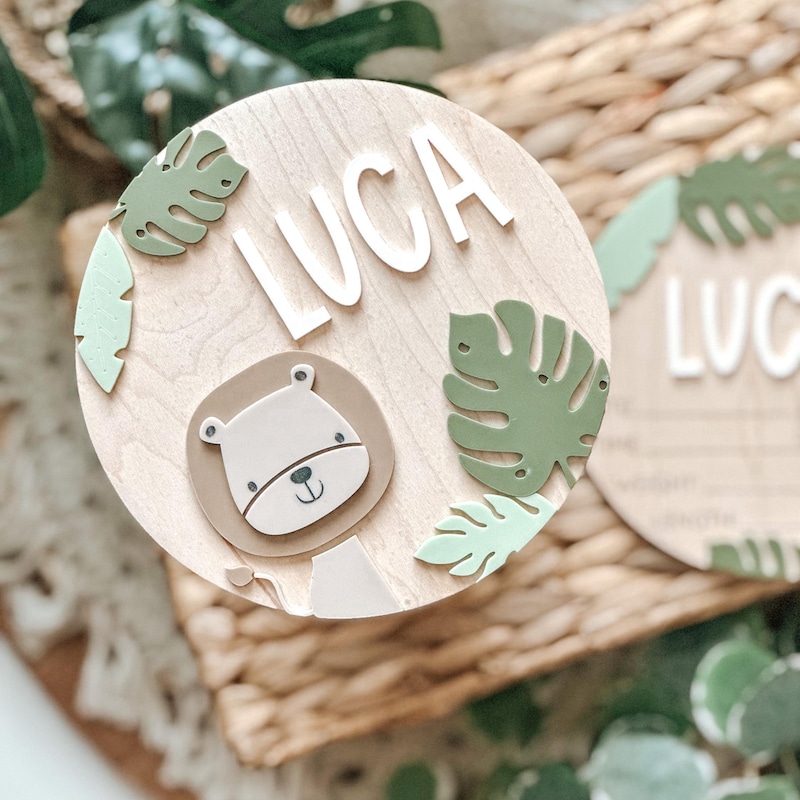 Safari Name Sign - Etsy