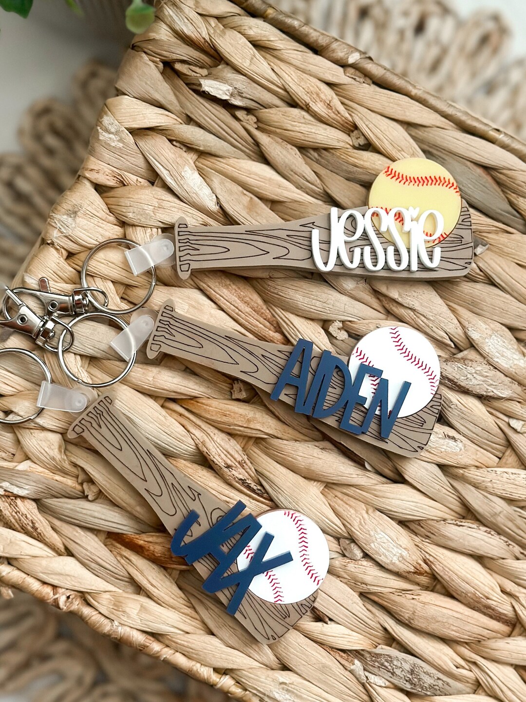 Baseball Bag Tag, Softball Bag Tag, Baseball Keychain, Softball ...