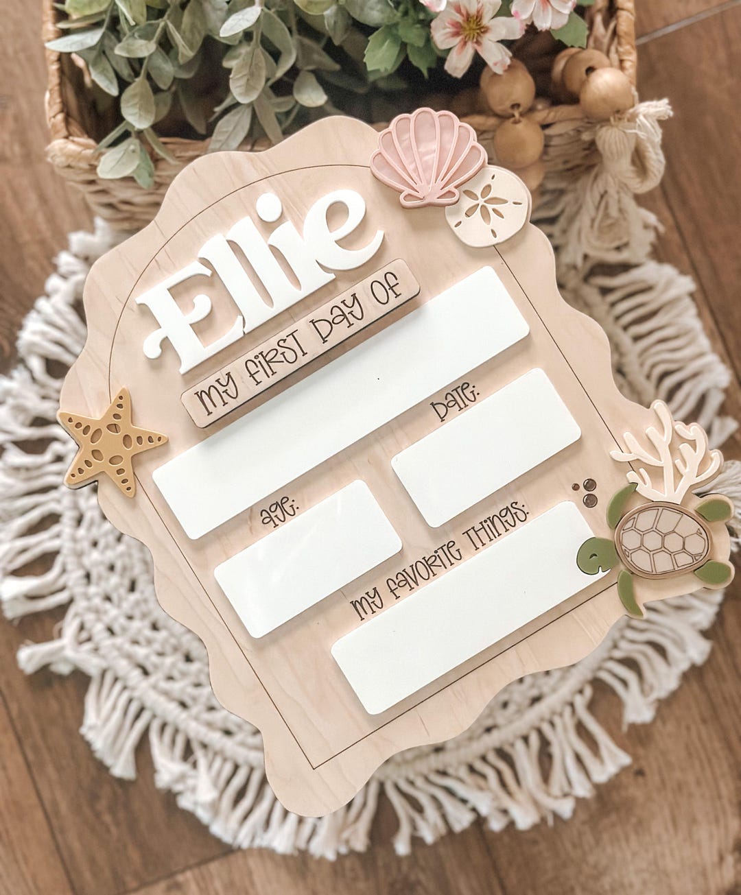 Sea Shell, Ocean, First/last Day of School Sign, Back to School, Photo ...