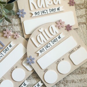 Daisy Back to School Sign, Floral School Sign, Interchangeable School ...