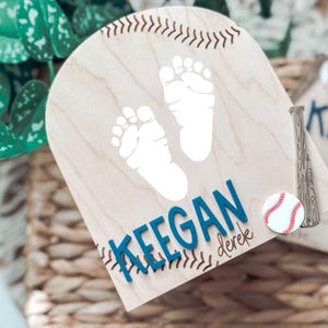 Baseball Baby Birth Stats Board, Baby Name Announcement, Birth ...