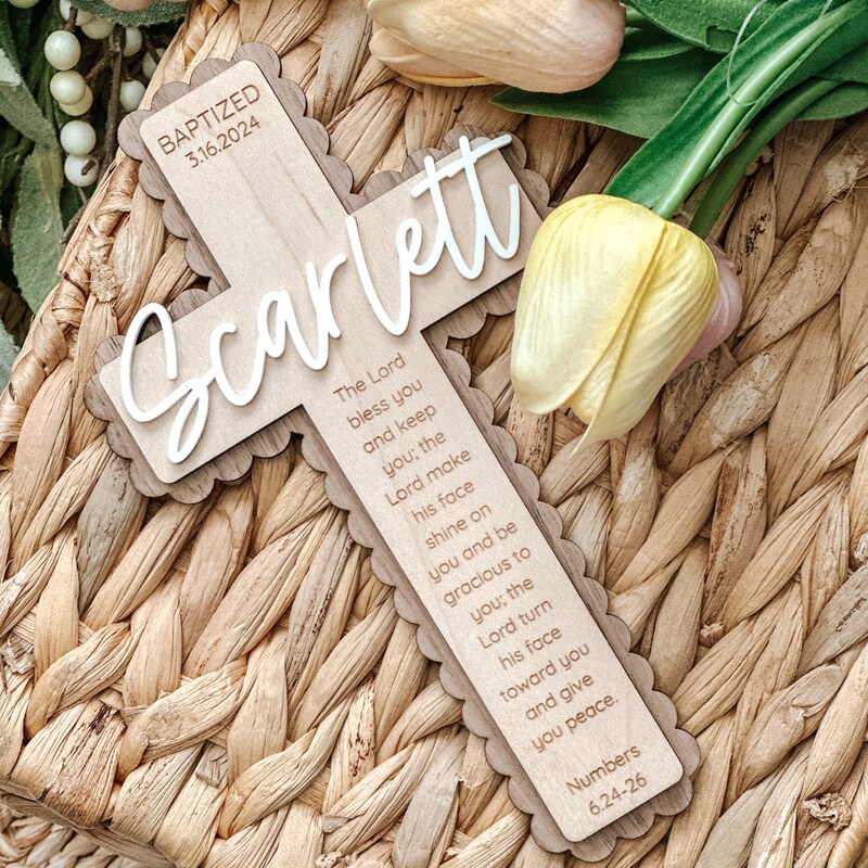 Baptism Cross - Etsy