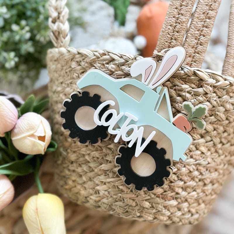 Custom Monster Truck Easter Basket - Etsy