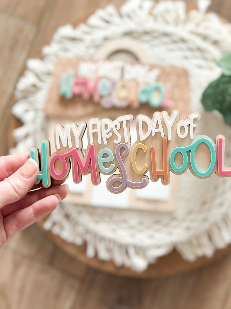 Homeschool Sign, First Day, Last Day, School Frame, Prop ...