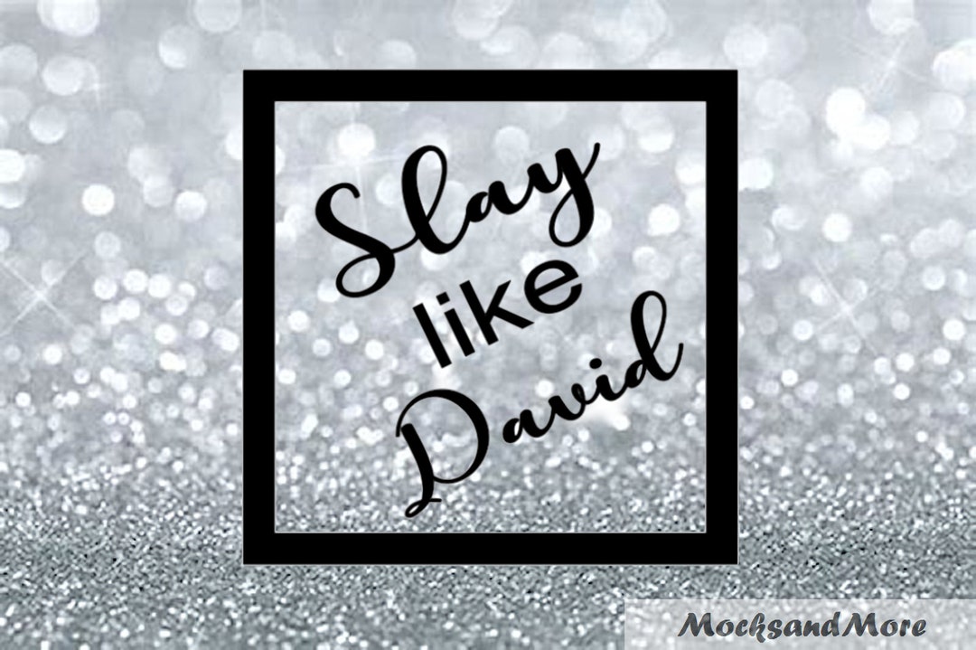 Slay Like David, King David, Christian SVG, Cross, Funny Christian SVG ...