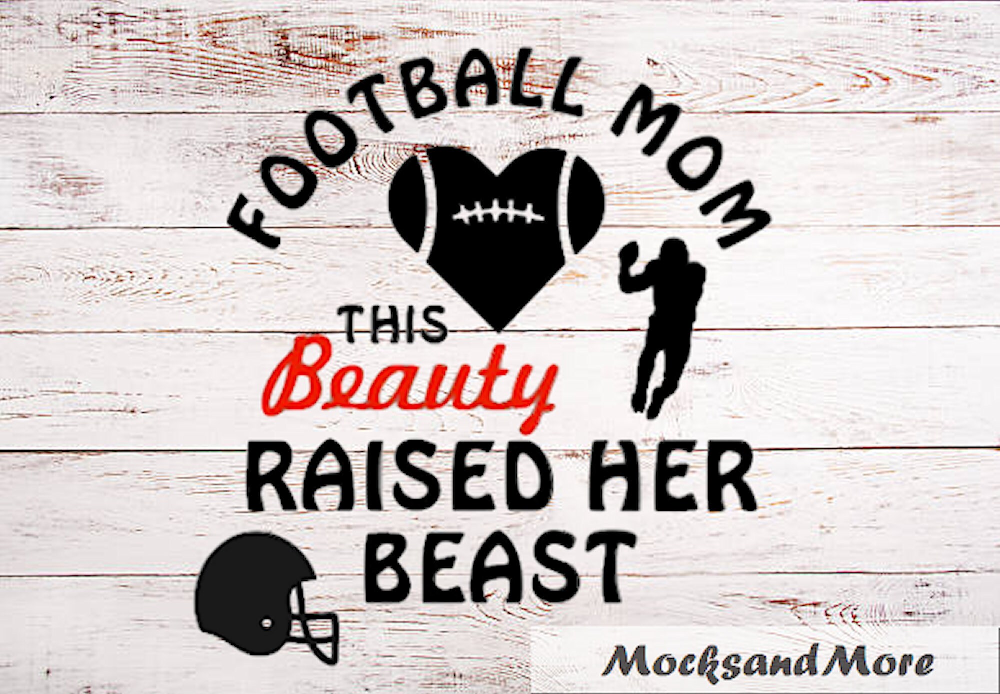 SVG/PNG Cut File, Football Mom, This Beauty Raised a Beast SVG, Vinyl ...