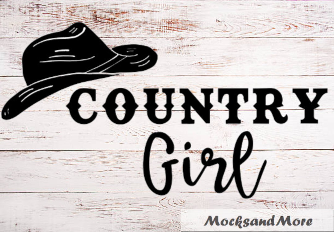 Country Girl SVG, Sublimation Print File, Vinyl Cut File, HTV Cut File ...