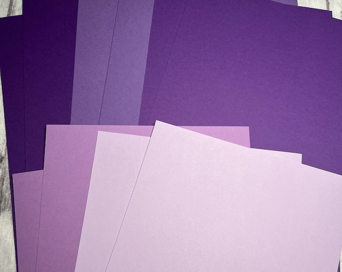 Purple Cardstock, Purple Paper, 65# 5.5x8.5, 10 Sheets - Etsy