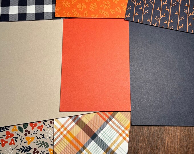 Fall Cardstock, Fall Paper, 6x6, 9 Sheets - Etsy