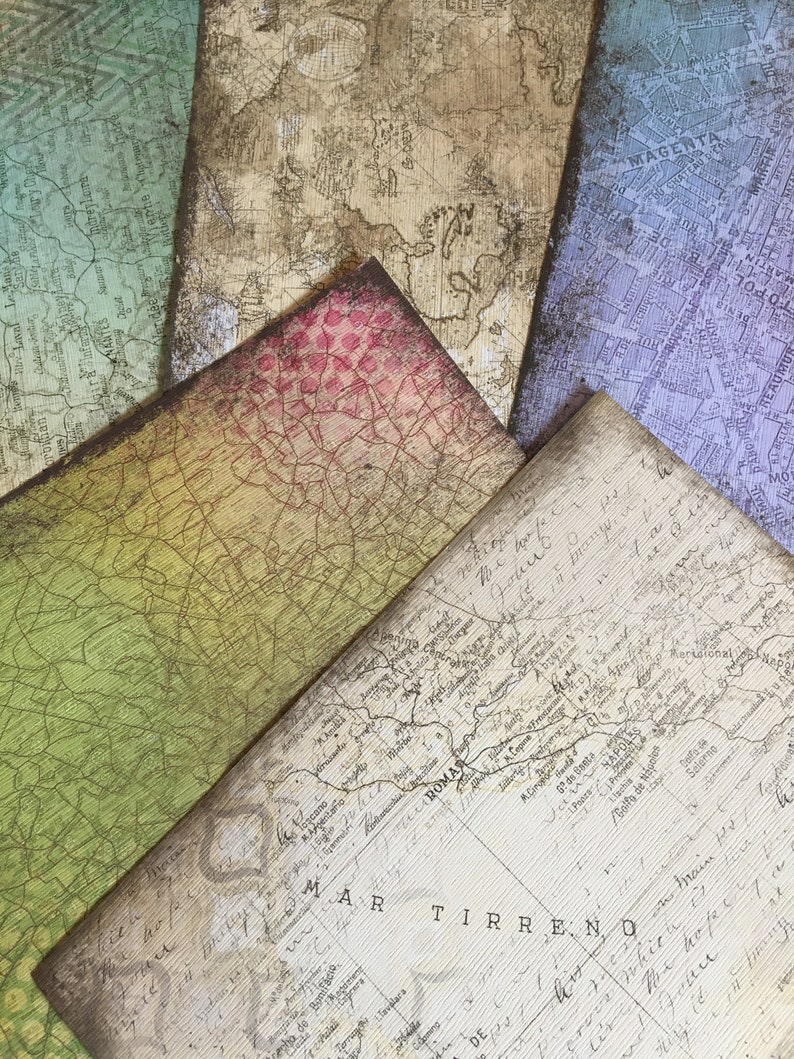 Map Cardstock Map Paper Travel Cardstock Travel Paper - Etsy