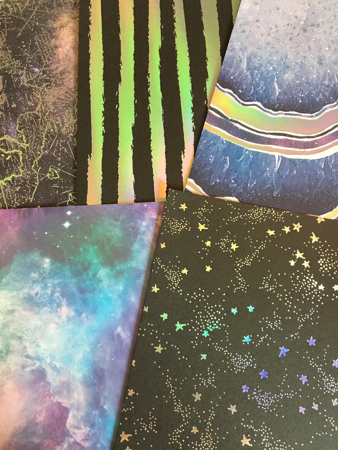 Galaxy Cardstock Galaxy Paper Space Cardstock Spacepaper - Etsy