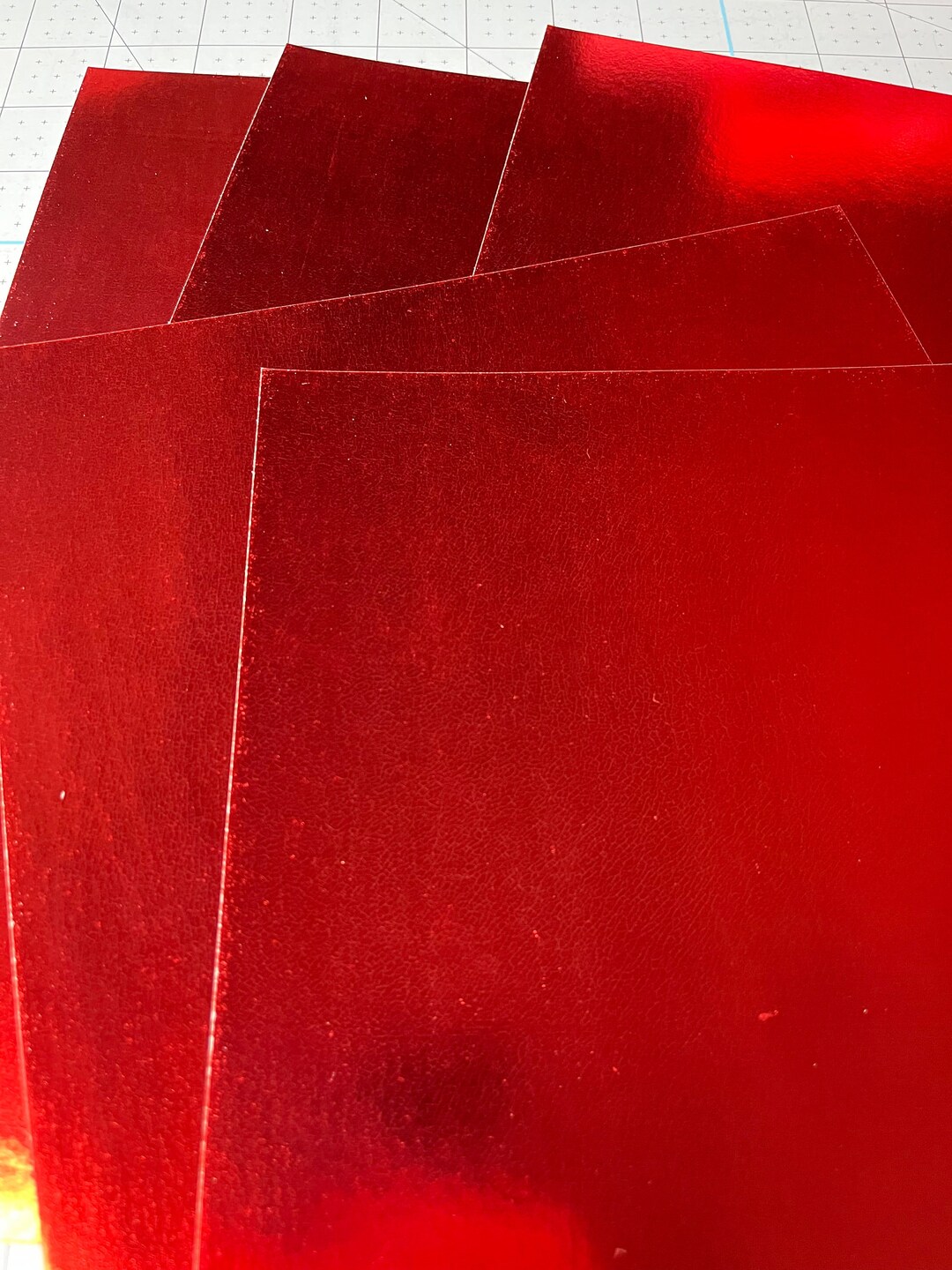 Red Foil Cardstock, Red Foil Paper, 65 Cardstock 8.5x11, 5 Sheets - Etsy