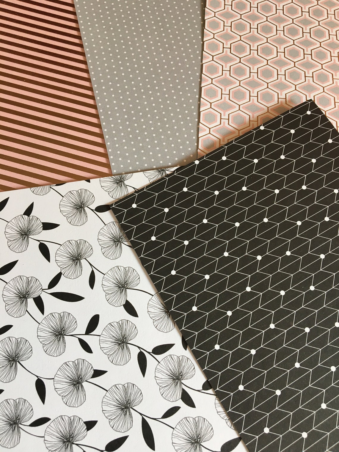 Poppy Cardstock, Poppy Paper, Floral Cardstock, Floral Paper, 4.5x6.5 ...