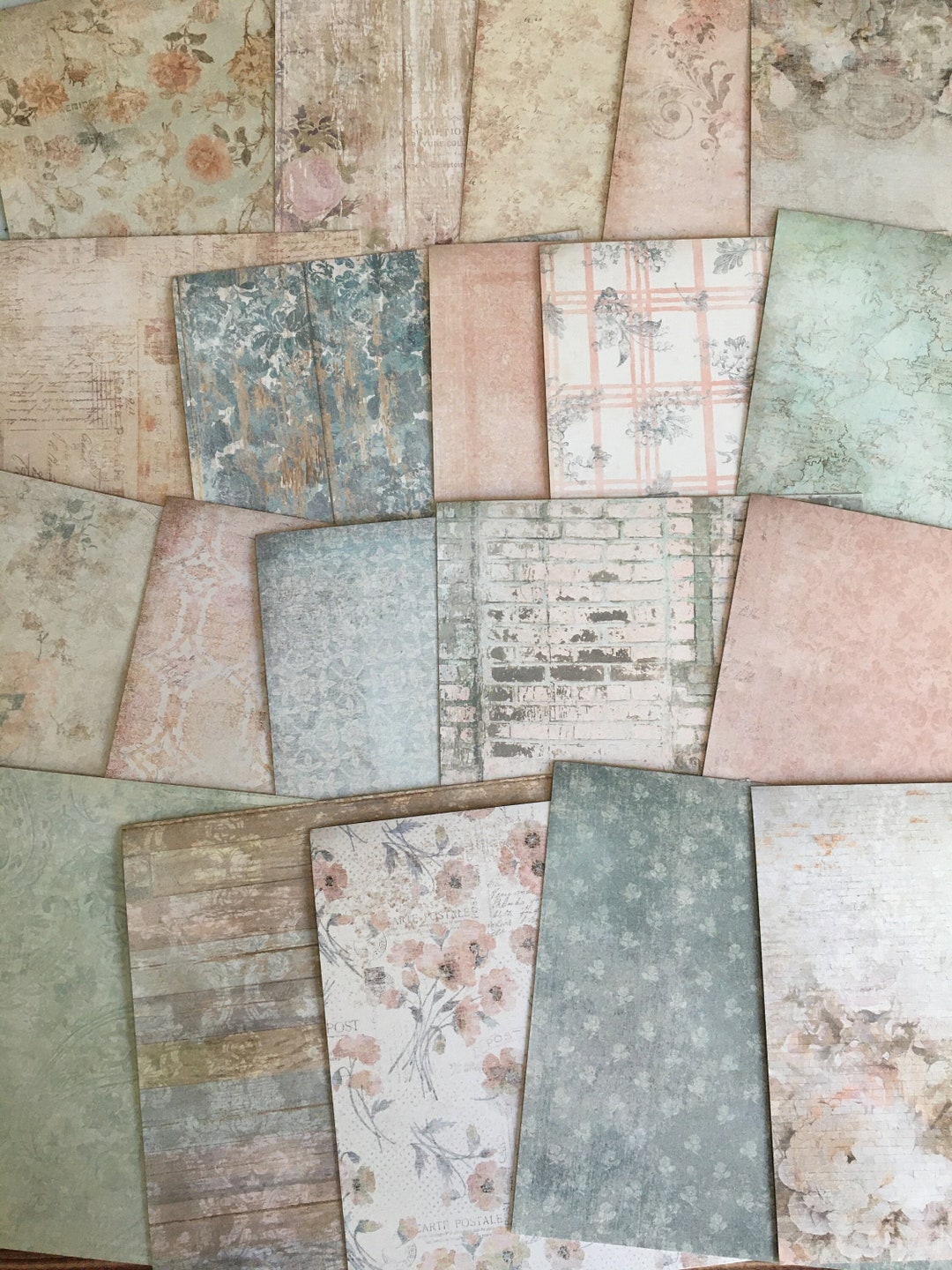 Floral Cardstock, Floral Paper, 6x6, 20 Sheets - Etsy