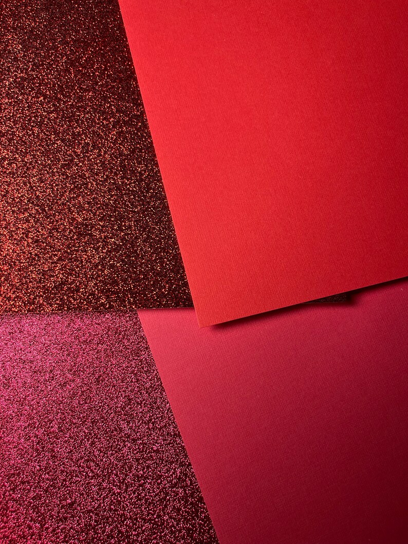 Red Cardstock and Glitter Paper, Red Paper, 65# 6x6, 8 Sheets - Etsy