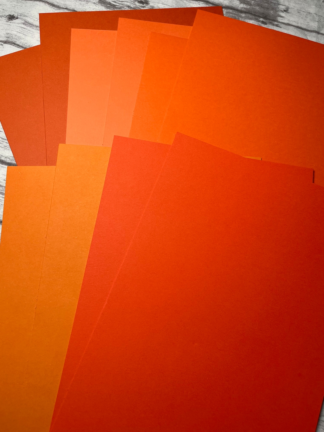 Orange Cardstock, Orange Paper, 65# 5.5x8.5, 10 Sheets - Etsy