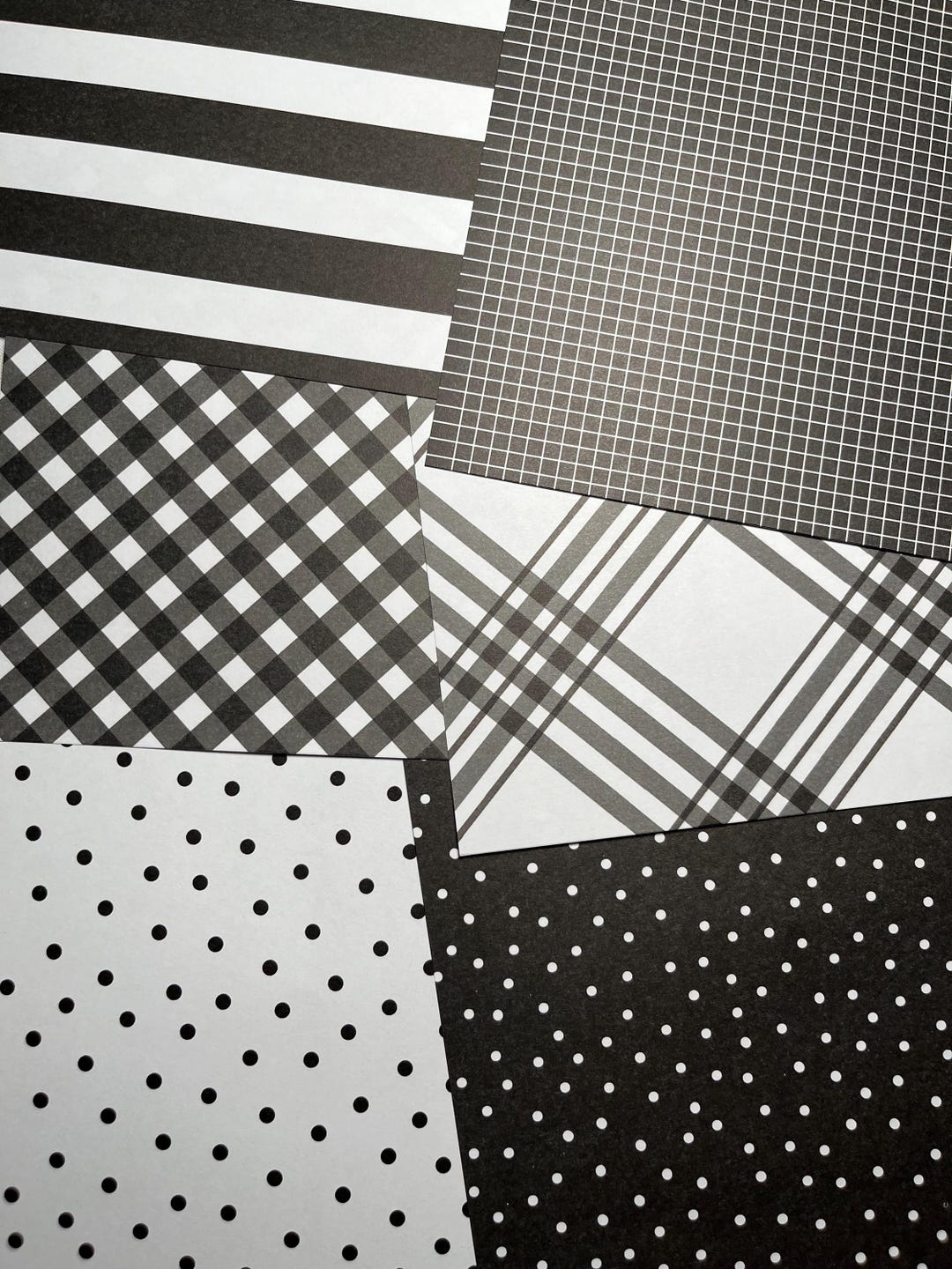 Black Scrapbook Paper, Black Paper, 6x6, 6 Sheets - Etsy