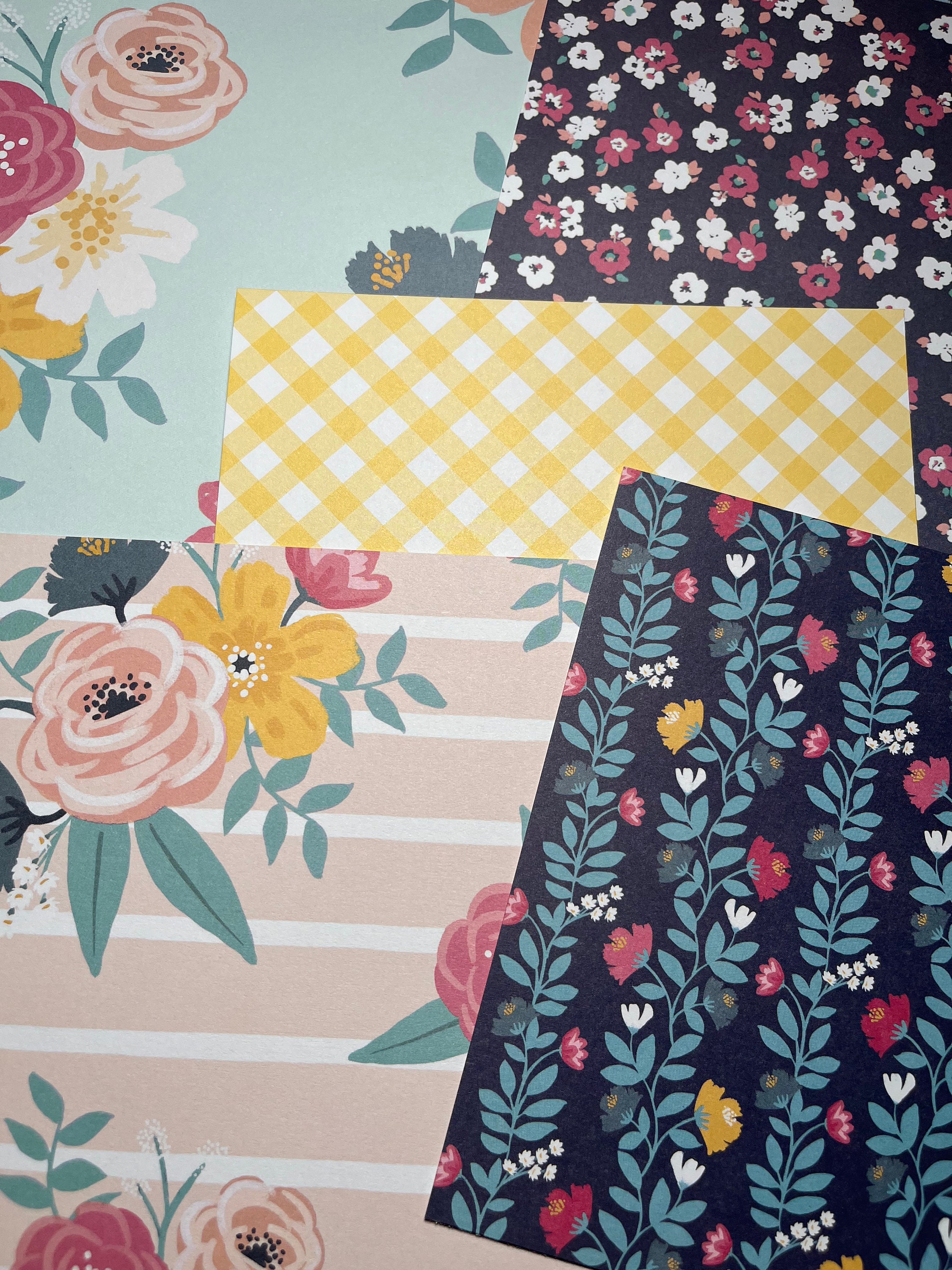 Cardstock, Paper, Floral Cardstock, Floral Paper 6x6, 20 Sheets - Etsy