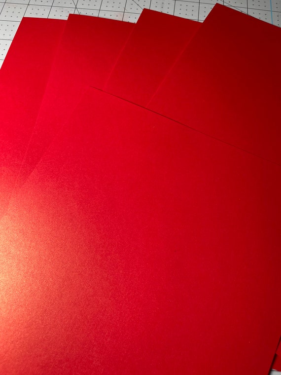 Red Shimmer Cardstock Red Shimmer Paper 65 Cardstock - Etsy