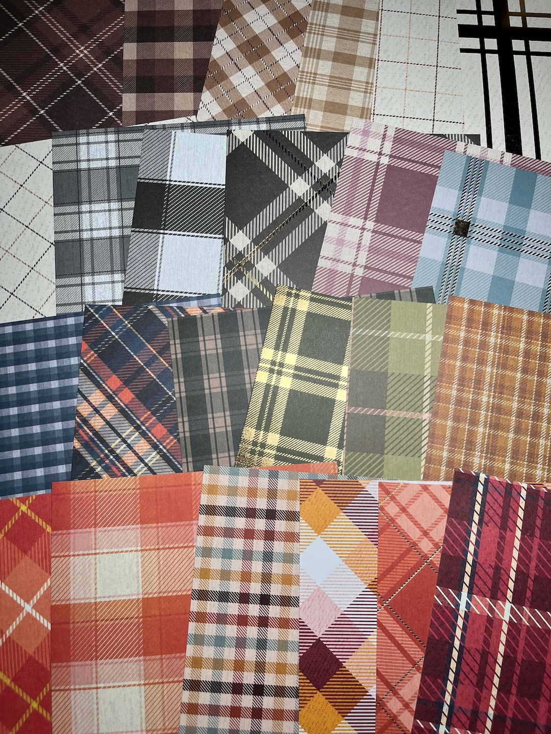 Plaid Cardstock, Paper, 6x6, 24 Sheets - Etsy