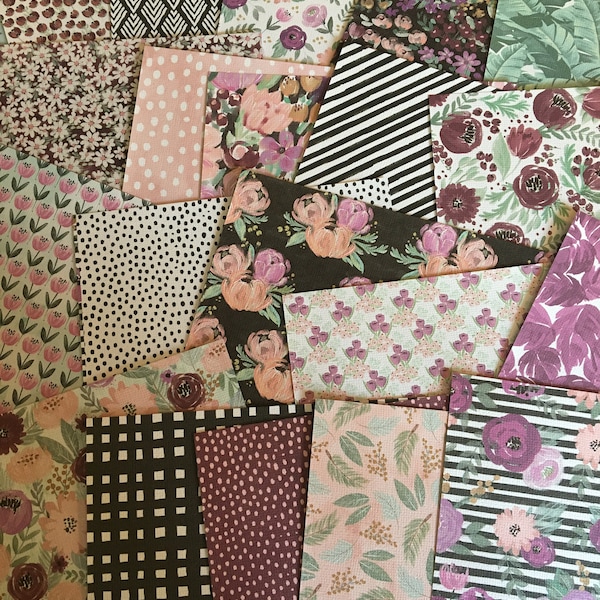 Floral Cardstock - Etsy
