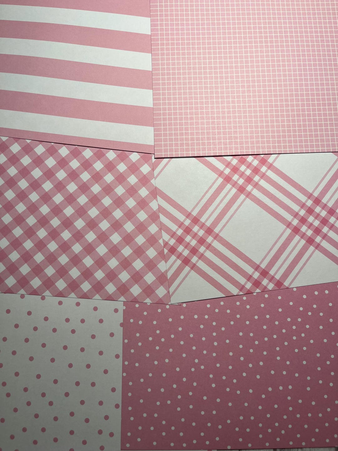 Light Pink Scrapbook Paper, Light Pink Paper, 6x6, 6 Sheets - Etsy