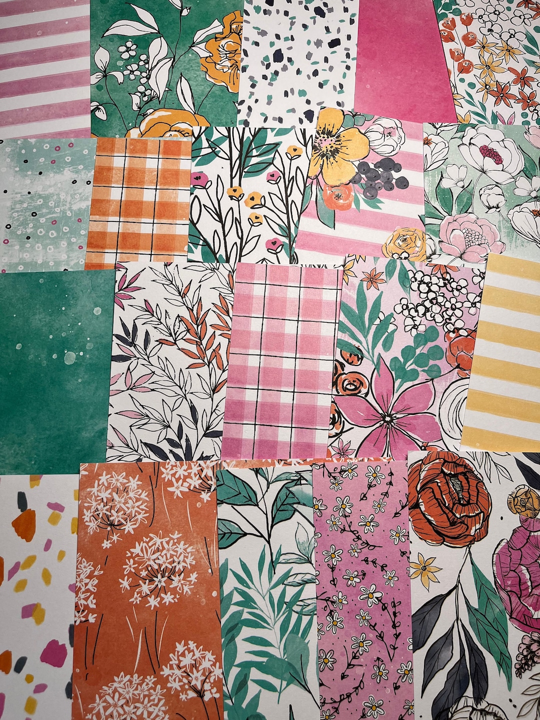 Cardstock, Paper, Floral Cardstock, Floral Paper 6x6, 20 Sheets - Etsy