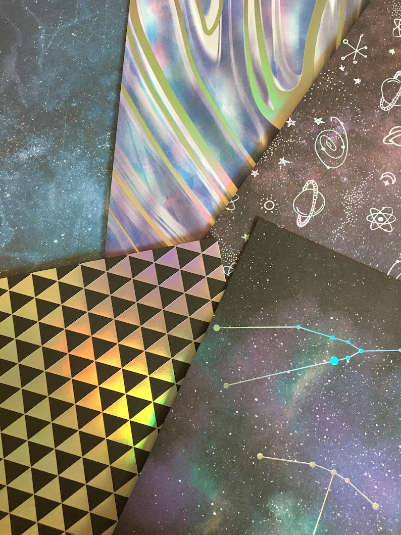 Galaxy Cardstock Galaxy Paper Space Cardstock Spacepaper - Etsy