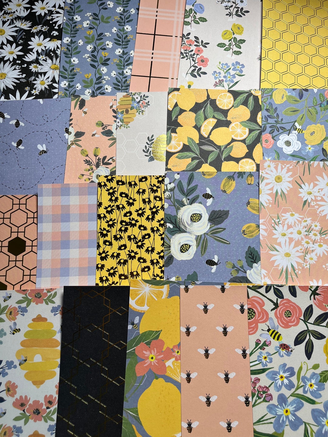 Cardstock, Paper, Floral Cardstock, Floral Paper 6x6, 20 Sheets - Etsy