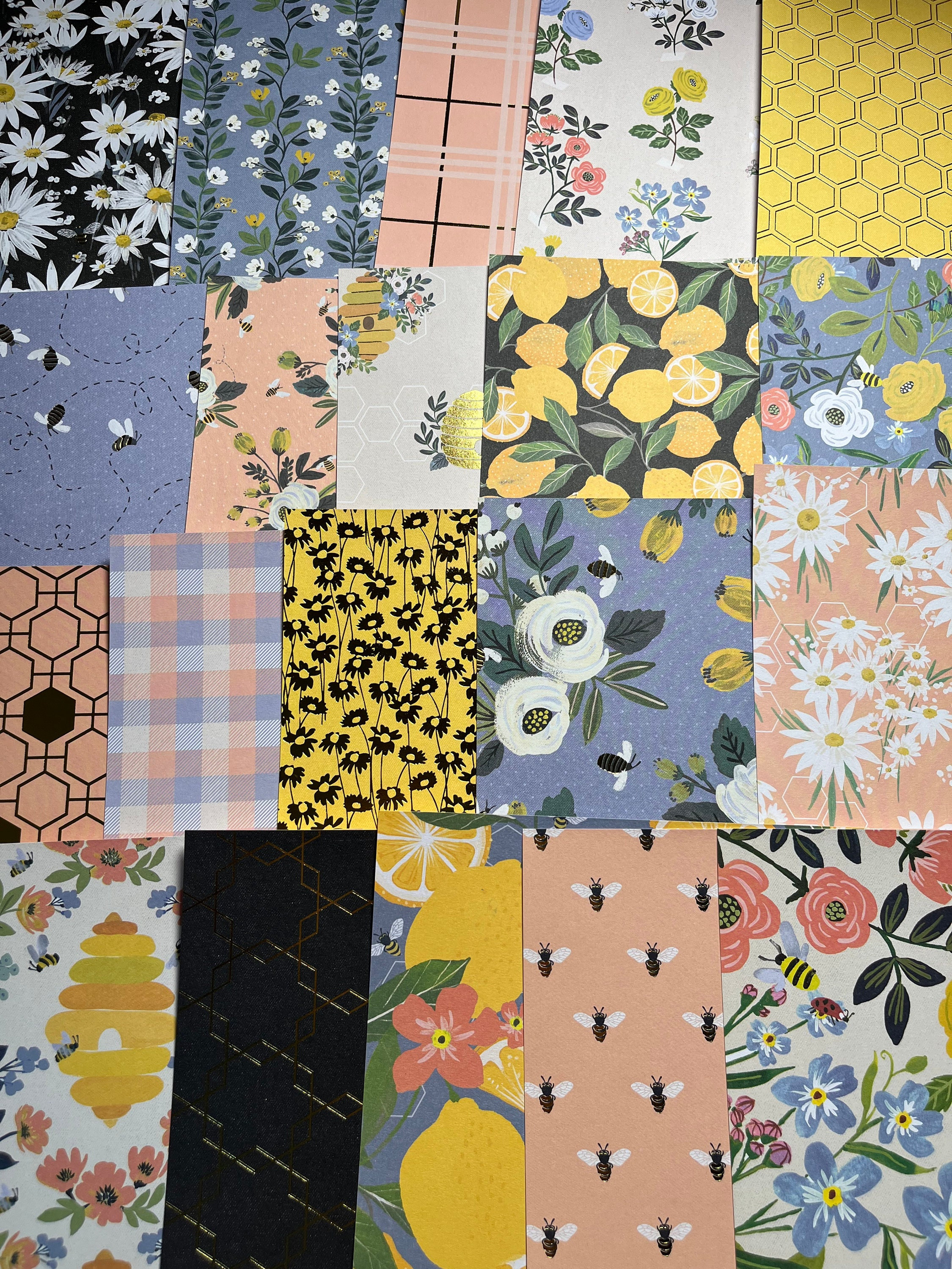 Cardstock Paper Floral Cardstock Floral Paper 6x6 20 - Etsy