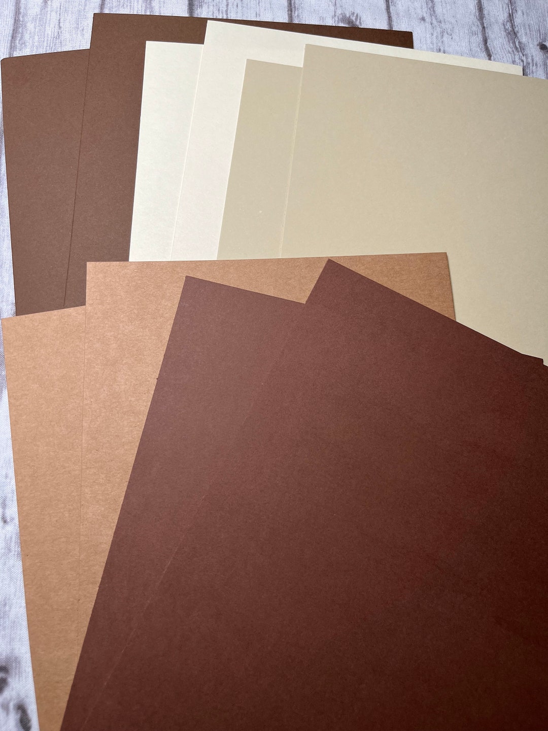 Brown Cardstock, Brown Paper, 65# 5.5x8.5, 10 Sheets - Etsy